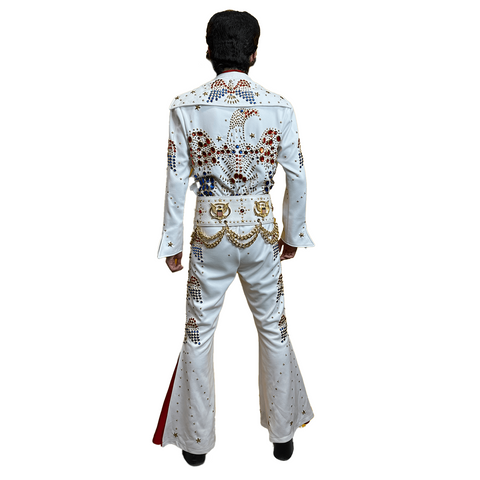 Authentic Professional Elvis Adult Costume w/ Rhinestones & Belt ...