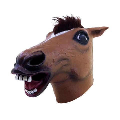 Classic Brown Horse Latex Mask – AbracadabraNYC