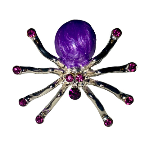 Colorful Crystal Spider Ring – AbracadabraNYC