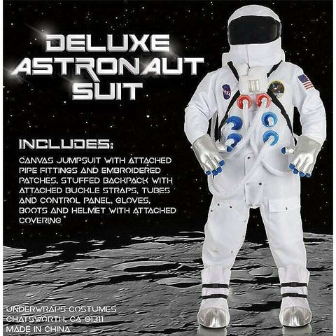 Deluxe White Astronaut Suit Unisex Adult Costume – AbracadabraNYC