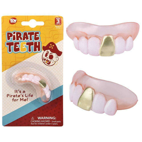 Fake Pirate Teeth With Gold Front Tooth – AbracadabraNYC