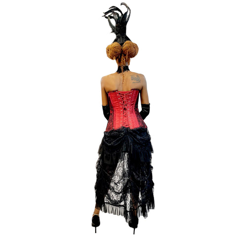 Beautiful Red Lady Burlesque Adult Costume – AbracadabraNYC