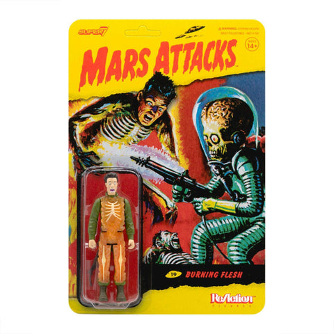 Mars Attacks: 3.75" Burning Flesh Soldier ReAction Collectible Action ...