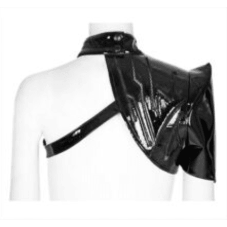 Patent Leather Cyberpunk Asymmetric Shoulder Harness – AbracadabraNYC