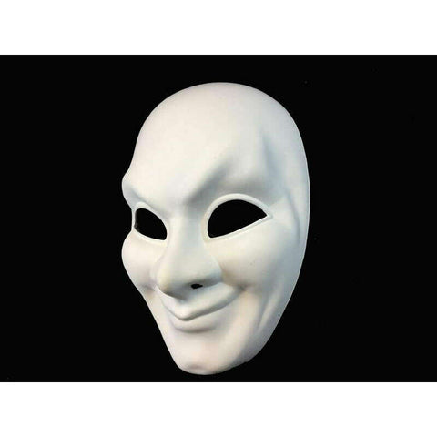 Plastic Full Face White Mask – AbracadabraNYC