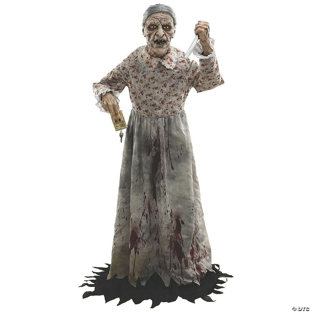 Scary Killer Granny Animated Halloween Prop – AbracadabraNYC