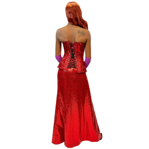 Seductive Miss Rabbit Red Sequin Women's Costume – AbracadabraNYC