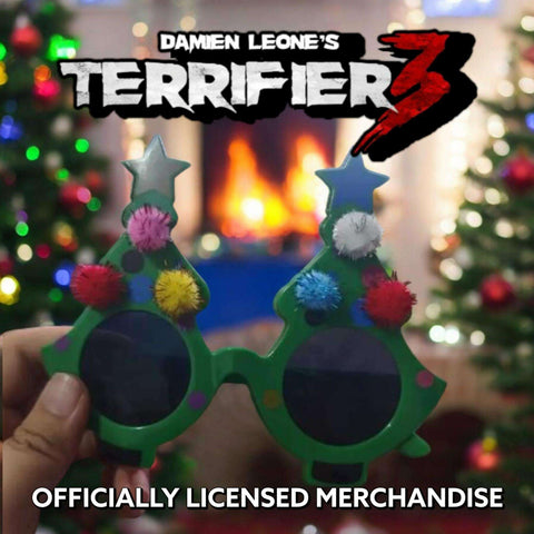 Terrifier 3: Art The Clown Christmas Tree Glasses – AbracadabraNYC