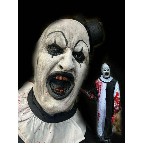 Terror Clown 6' Poseable Art The Clown Inspired Prop w/ Bloody Saw & D ...