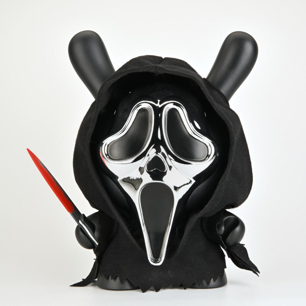 Ghost Face Chrome Mask 8" Dunny Vinyl Art Figure – AbracadabraNYC