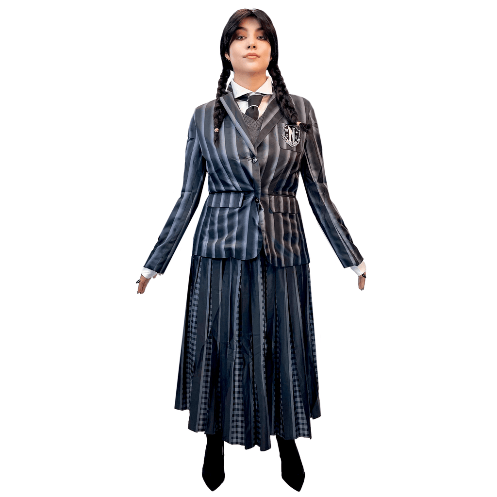 Wednesday Addams Uniform Cosplay Adult Costume – AbracadabraNYC