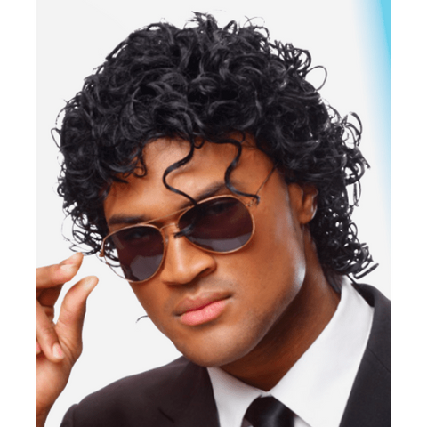 Wet Look Pop Star Black Unisex Wig – AbracadabraNYC