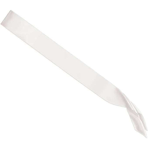 White Satin Sash – AbracadabraNYC