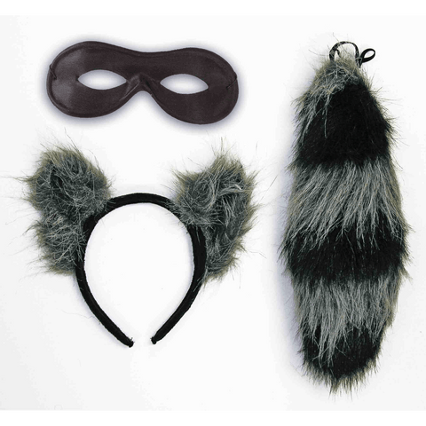 Raccoon Ears, Mask & Tail Set – AbracadabraNYC