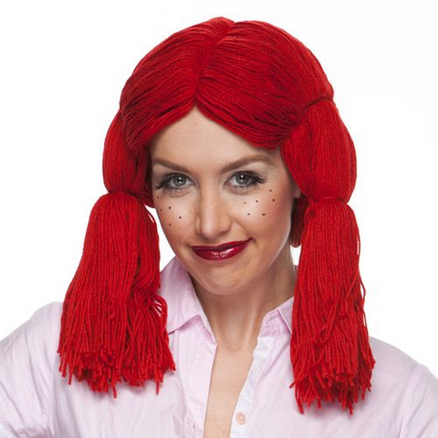 Red Raggedy Ann Yarn Wig – AbracadabraNYC