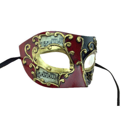 Venetian Mask w/ Musical Notes – AbracadabraNYC