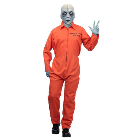 Area 51 Alien Orange Jumpsuit Adult Costume – AbracadabraNYC