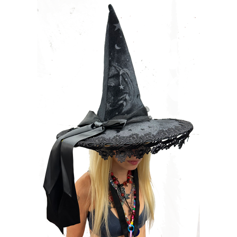 Moonstar Bow Witch Hat – AbracadabraNYC