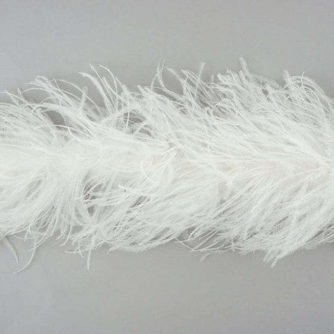 White 4 Ply Ostrich Boa – AbracadabraNYC